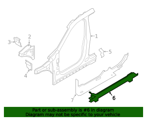 Genuine BMW 41-00-7-436-159 | Inner Rocker | FREE Shipping on Most ...