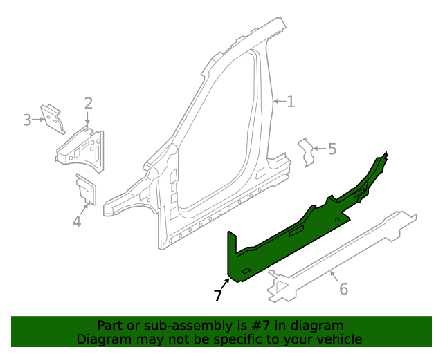Genuine BMW 41-00-7-469-546 | Rocker Reinforced | FREE Shipping on Most ...