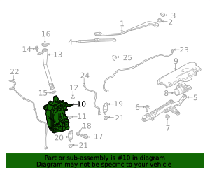 2020-2021 Buick Encore GX Washer Reservoir 42748839 | GMPartsDirect.com