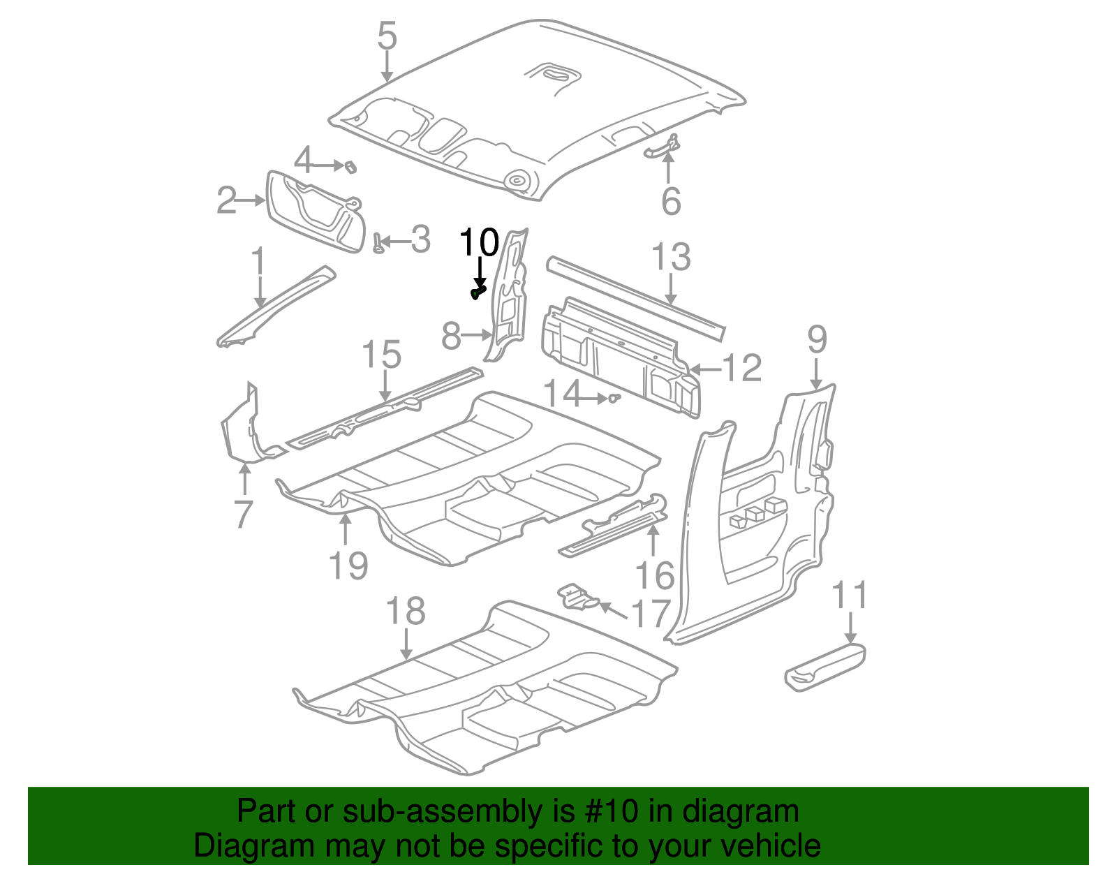 15120856 - Multi-Purpose Clip 1999-2019 GM | Gateway Buick GMC Parts