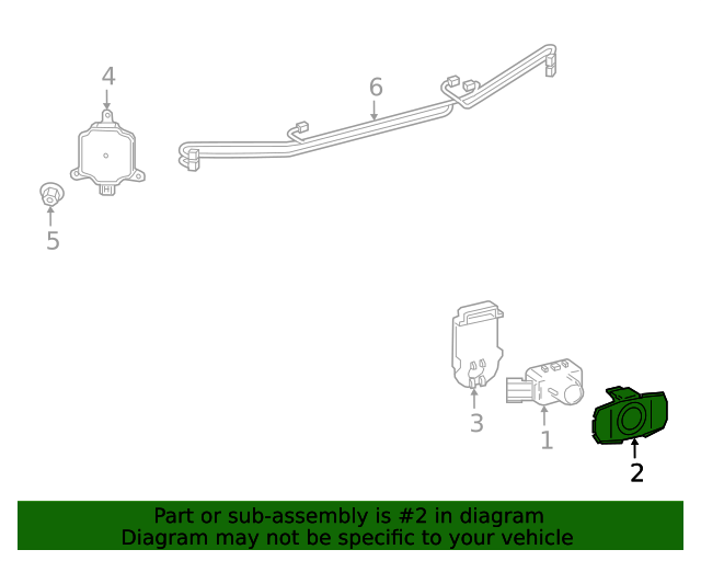 2021-2024 Toyota Park Sensor Retainer 89348-42230-A2 | OEM Parts Online