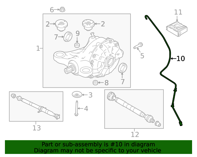 Genuine OEM Breather Tube Part# LR100850 Fits 2019-2021 Land Rover ...