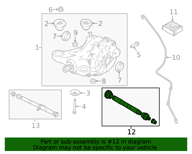 Genuine Drive Shaft for 2019-2023 Land Rover | Land Rover Part ...