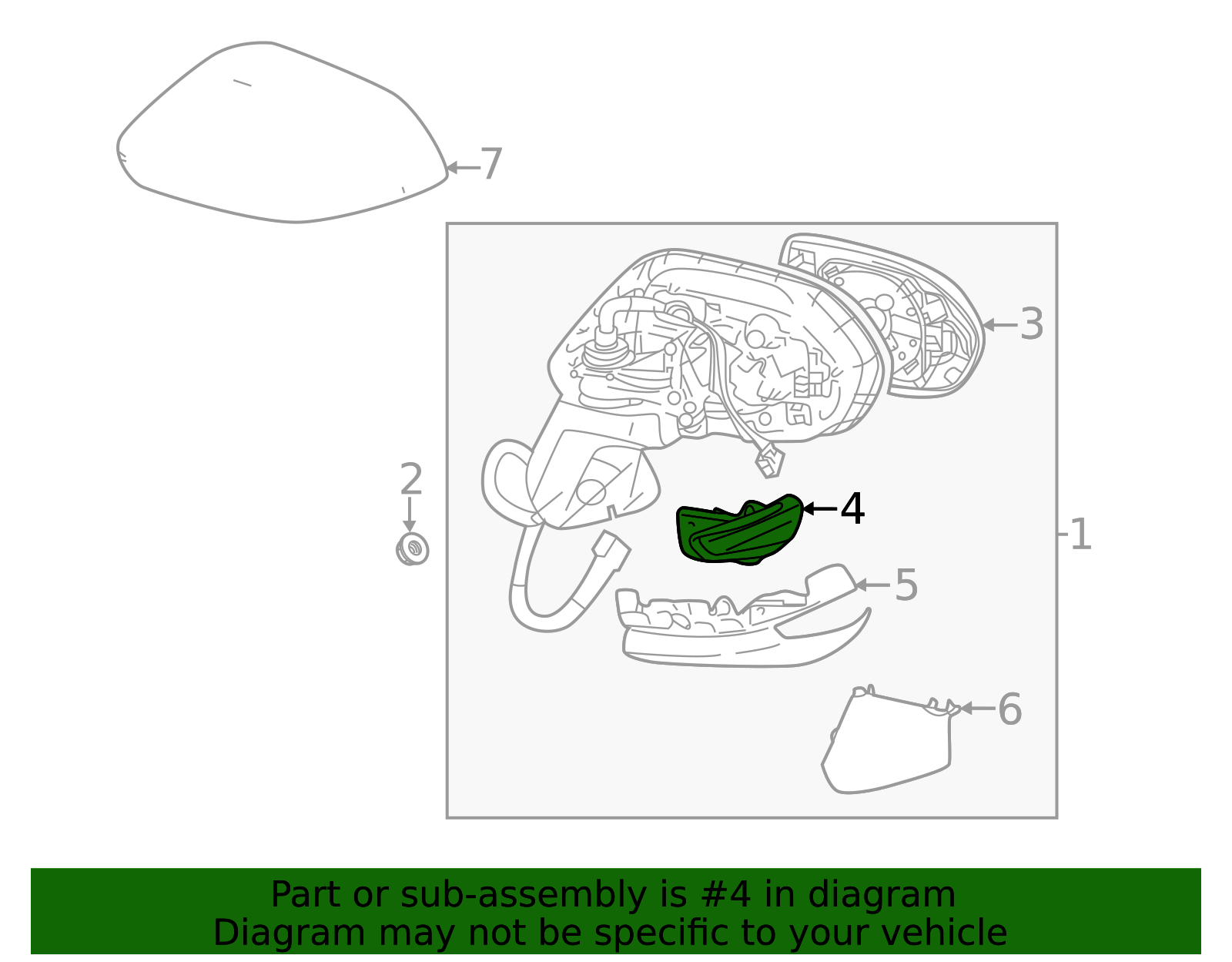 2019-2025 Toyota Turn Signal Light Assembly 81740-52061 | Toyota Parts ...