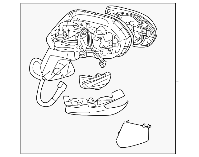 2019-2024 Toyota Mirror Assembly - Outer Left - DRIVERS SIDE 87940 ...
