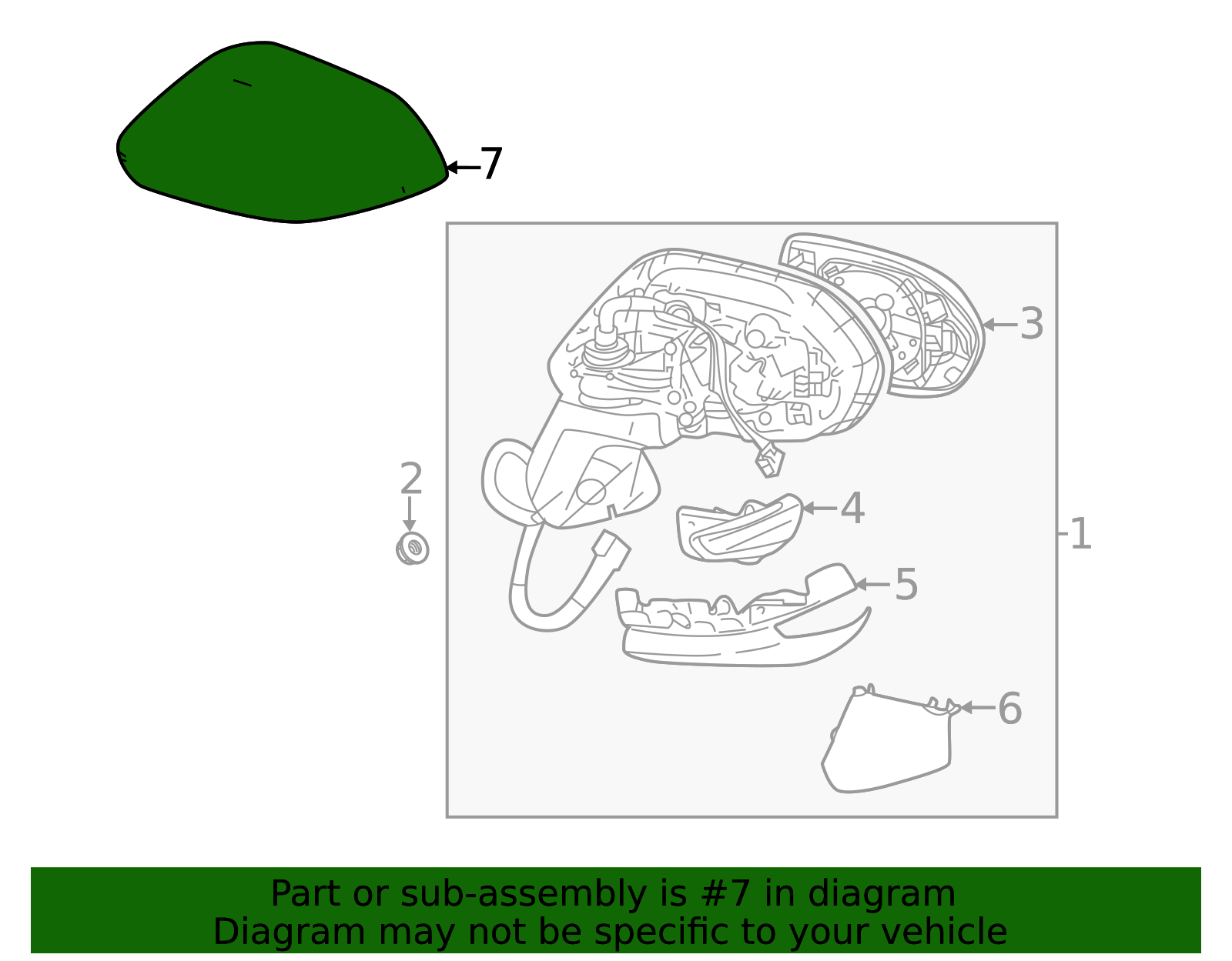 87945-52251-J1 - Mirror Cover Drivers side | Toyota Parts Delivered