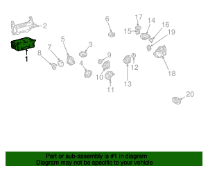 222-900-12-22-80 - Radio Control Unit 2017-2023 Mercedes-Benz ...
