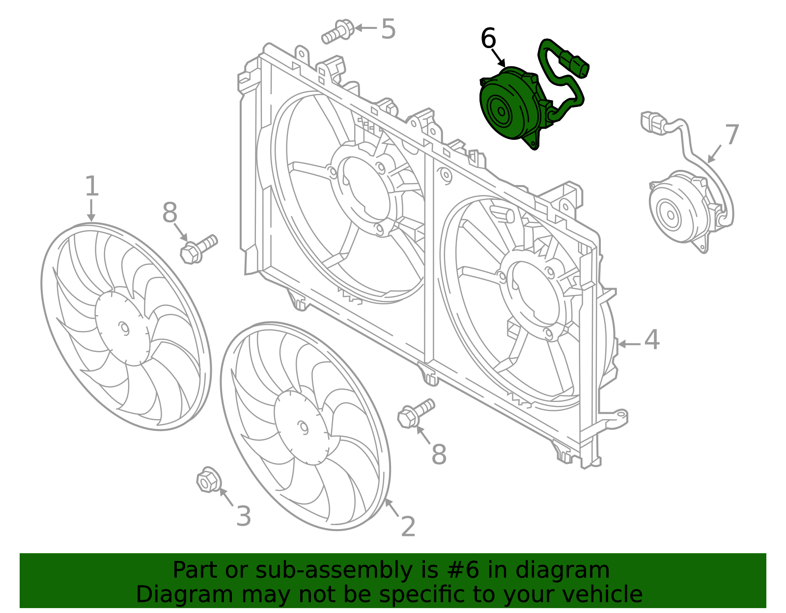 21487W200P - Fan Motor 2018-2025 Mitsubishi | Mitsubishi Direct Parts