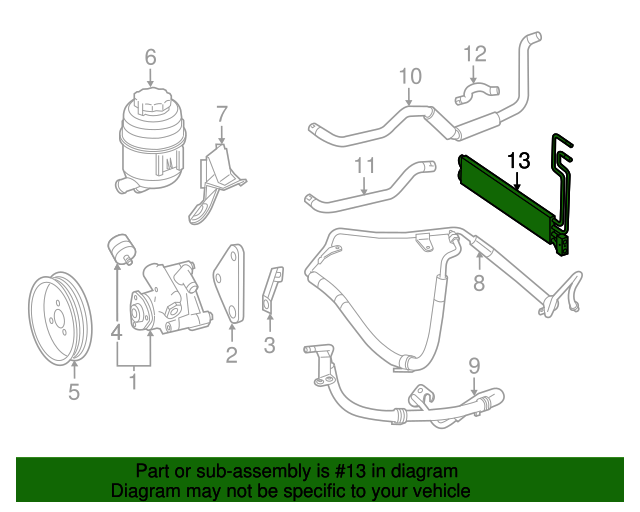 221-500-34-00 - Cooler 2010-2014 Mercedes-Benz | AutoNationParts.com