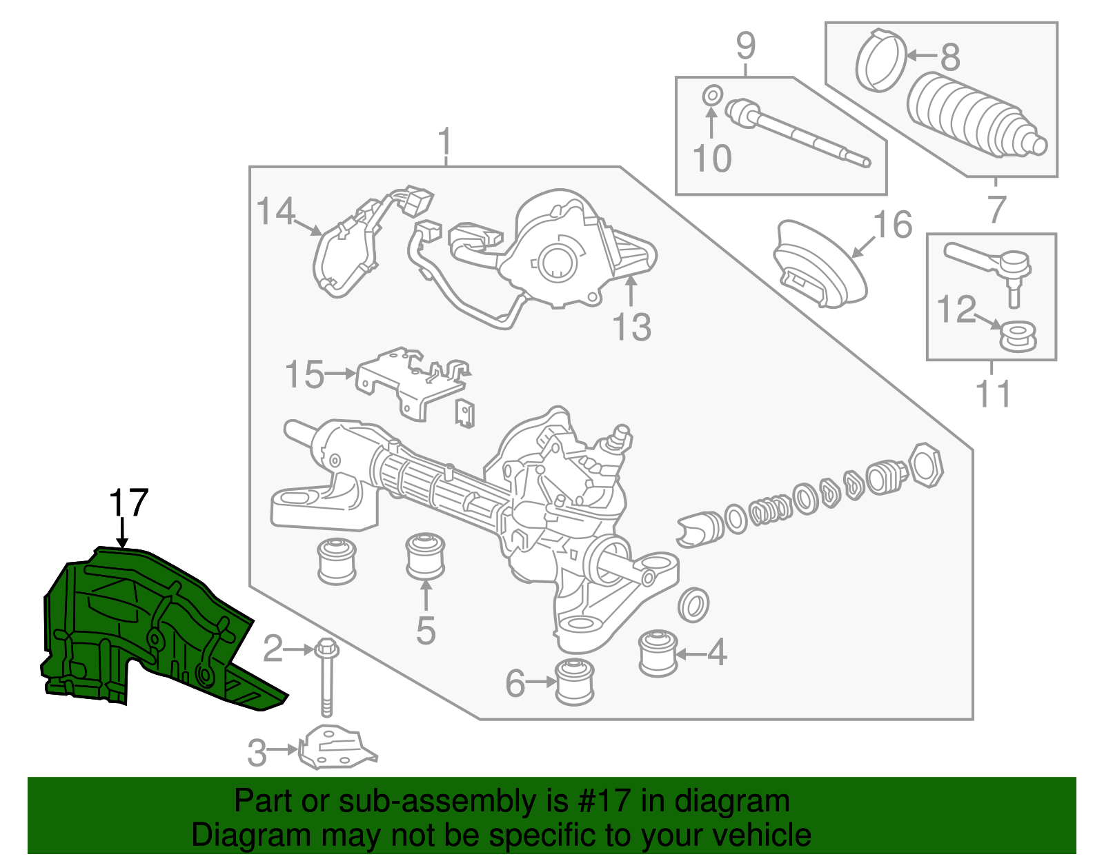 53692-T0A-A00 - 2012-2014 Honda CR-V - Plate Power Steering Heat Baffle ...
