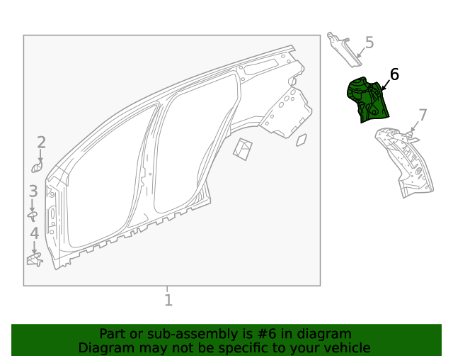2018-2020 GMC Terrain Tail Lamp Pocket - Passenger Side (RH) 84234134 ...