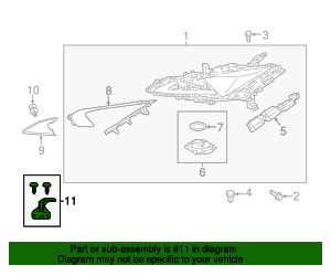 2018-2024 Lexus Headlight Bracket 81193-11010 | AutoNationParts.com