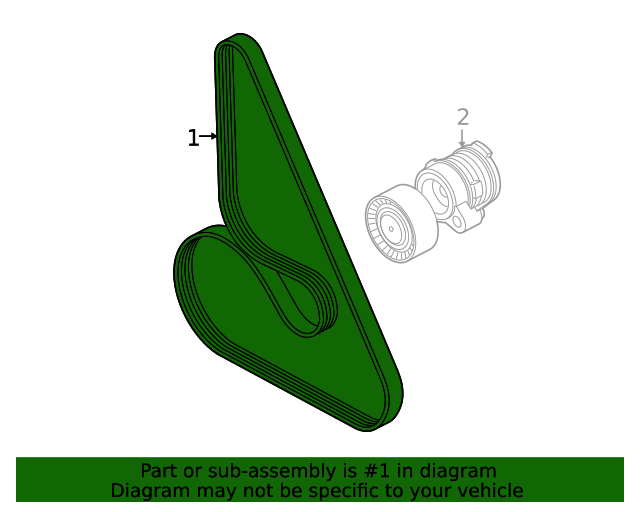 11-28-7-631-823 - Serpentine Belt 2010-2023 BMW | AutoNationParts.com