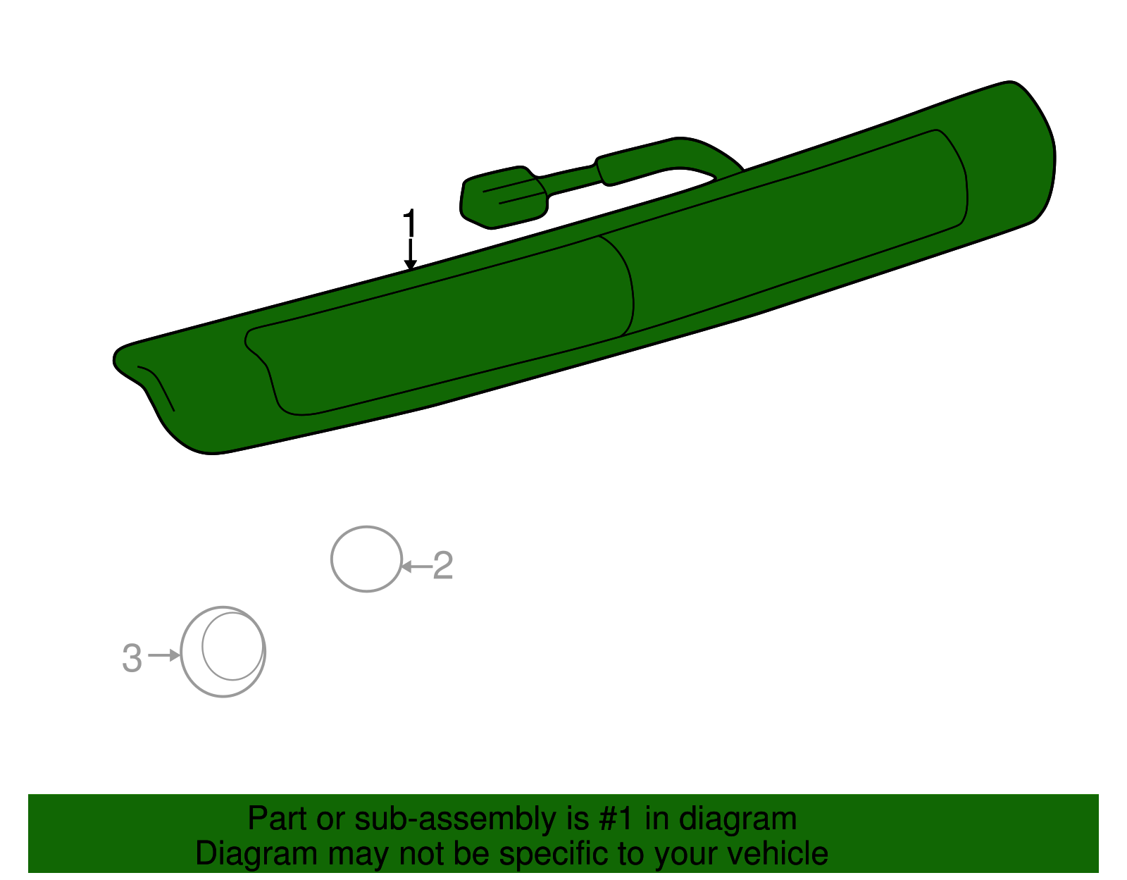 Genuine Toyota High Mount Lamp part# 81570-60062 for 1998-2007 Toyota ...