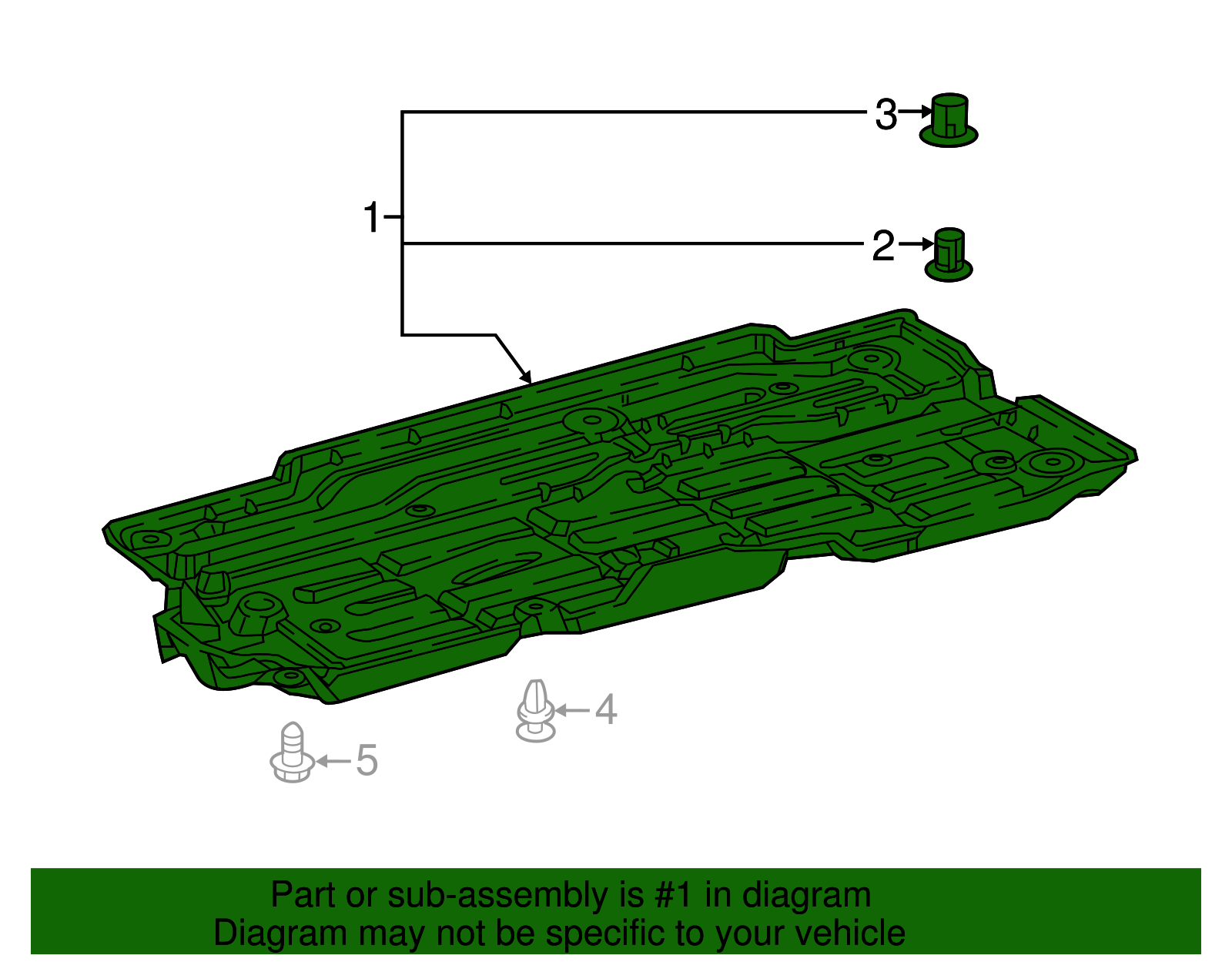 2018-2022 Toyota C-HR Under Cover 58166-F4010 | Toyota Parts Center