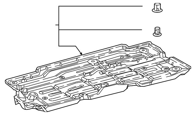 2018-2022 Toyota C-HR Under Cover 58166-F4010 | Toyota Parts Center