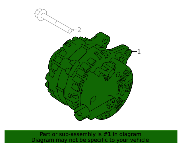 Genuine OEM Alternator Part# LR137956 Fits 2020-2022 Land Rover: Up To ...