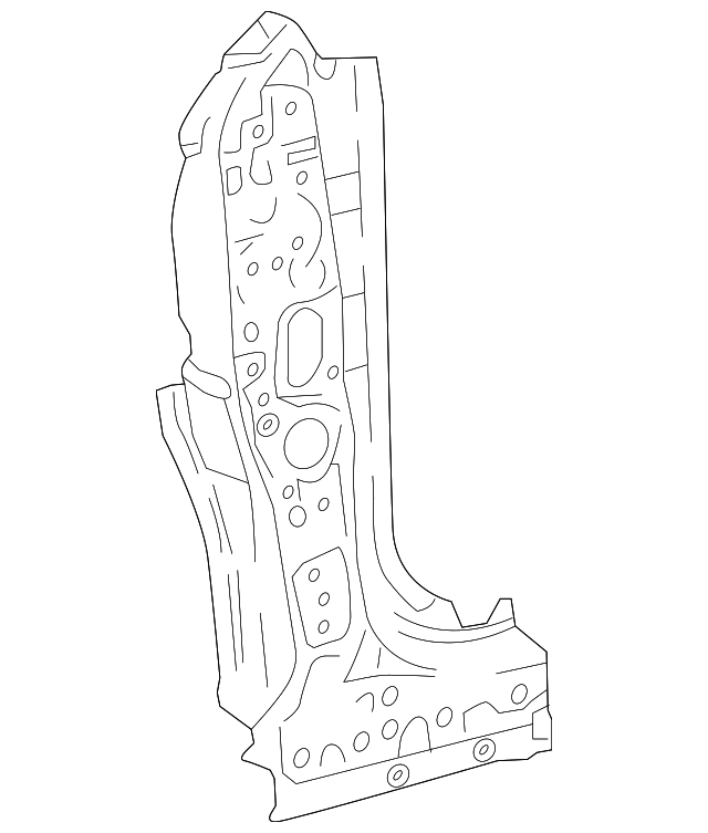 2018-2025 Toyota Camry Hinge Pillar Reinforced 61108-06170 | Toyota San ...