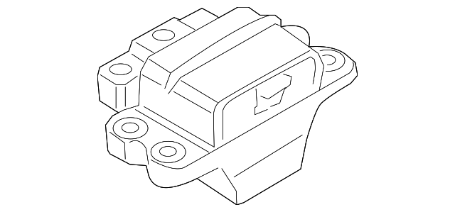 8J0-199-555-D - Trans Mount 2008-2015 Audi | Audi OEM Parts