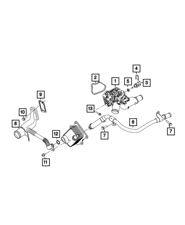 2019-2025 Mopar Thermostat 68498366AA | QuirkParts