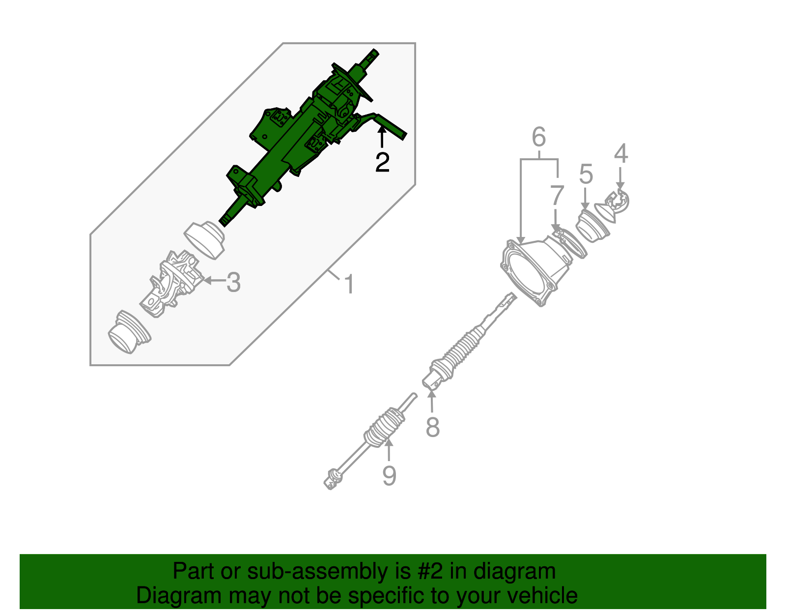 48971-9FD0A - 2004-2021 Nissan - Tilt Lever | Anicra Nissan Parts