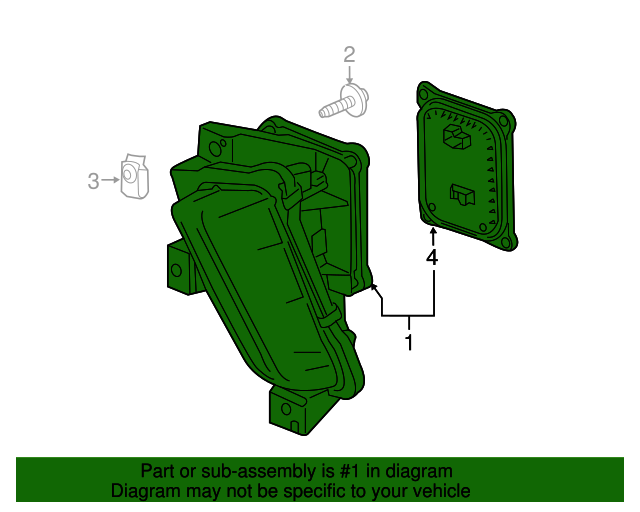 84341735 - Driver Side Daytime Running Lamp 2016-2024 Chevrolet Camaro ...