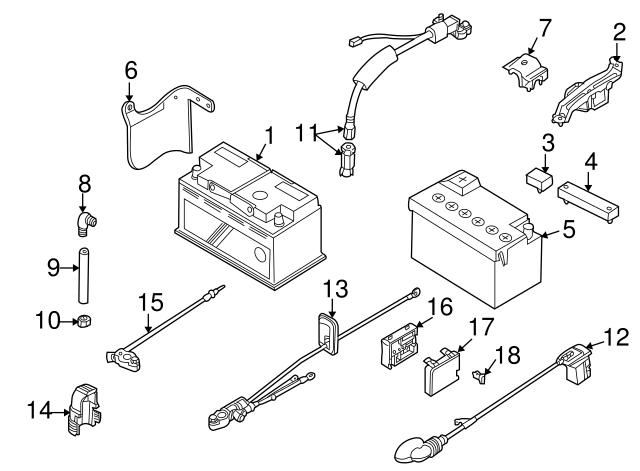 1999-2015 BMW Battery 61-21-8-381-749 | OEM Vehicle Parts