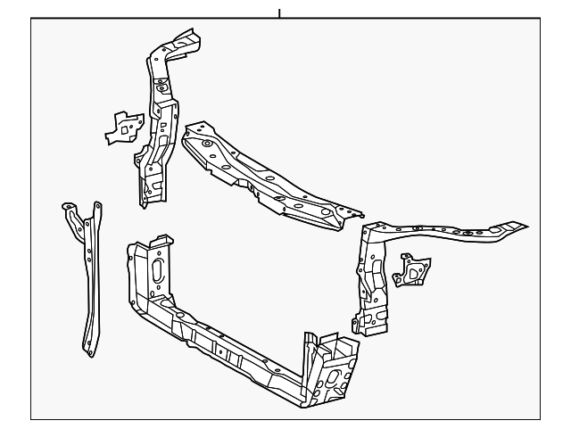 2013-2018 Toyota Avalon Radiator Support 53210-07050 | OEM Vehicle Parts