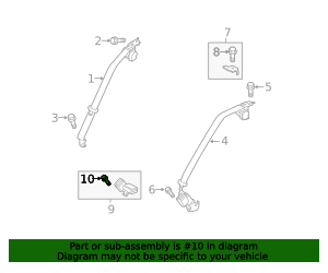 GJ6A-57-7A1A - Child Seat Bracket Bolt 2014-2021 Mazda 6 | Florida ...