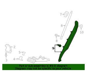 74895-TGS-A00 - Garnish Assembly L Tailgate Side - 2019 2020 Honda ...