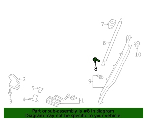 90109-TZ3-A01 - Lift Cylinder Ball Stud 2019-2021 Honda Passport ...