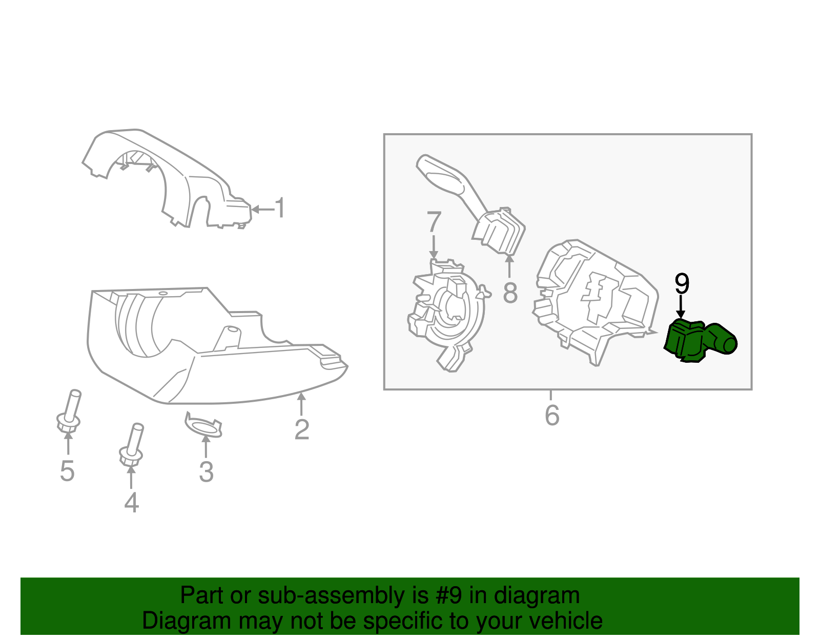 2013-2023 Ford Motorcraft™ Windshield Wiper Switch SW-6981 | TascaParts.com