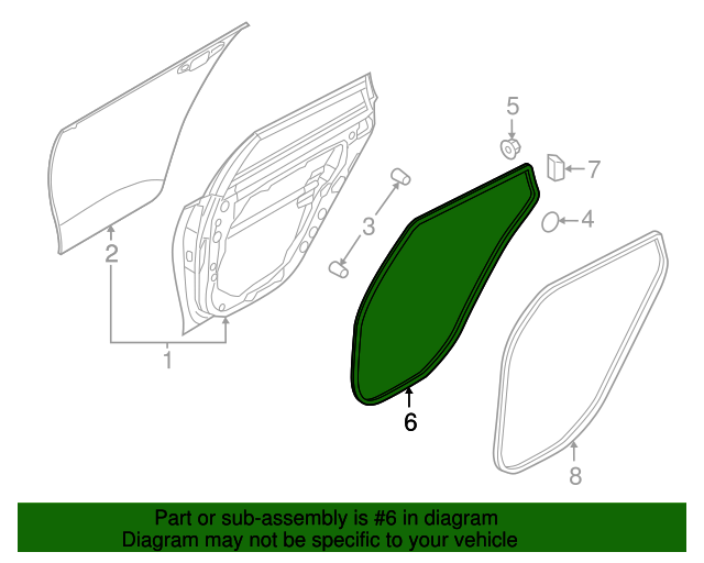 2016-2020 Kia Optima Door Weather-Strip 83140-D4000 | OEM Parts Online