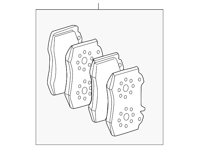 000-420-72-05 - Parts Kit Brake Pad Front 2013-2018 Mercedes-Benz ...