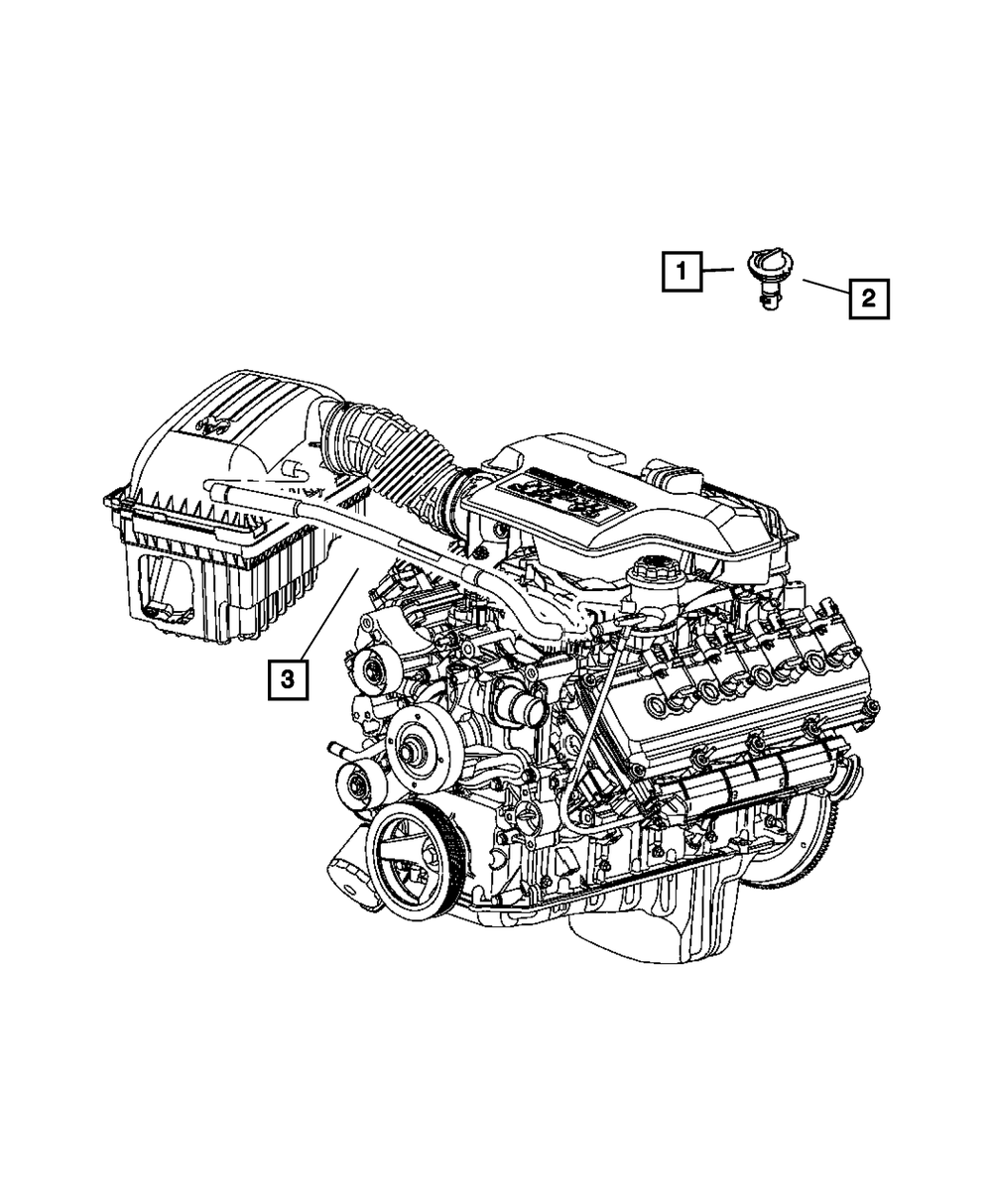 2004-2008 Mopar Crankcase Vent Hose 53032812AC | Mopar eStore