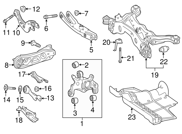 2014-2020 Mercedes-Benz Track Bar Lower Cover 246-352-07-88 | Mercedes ...