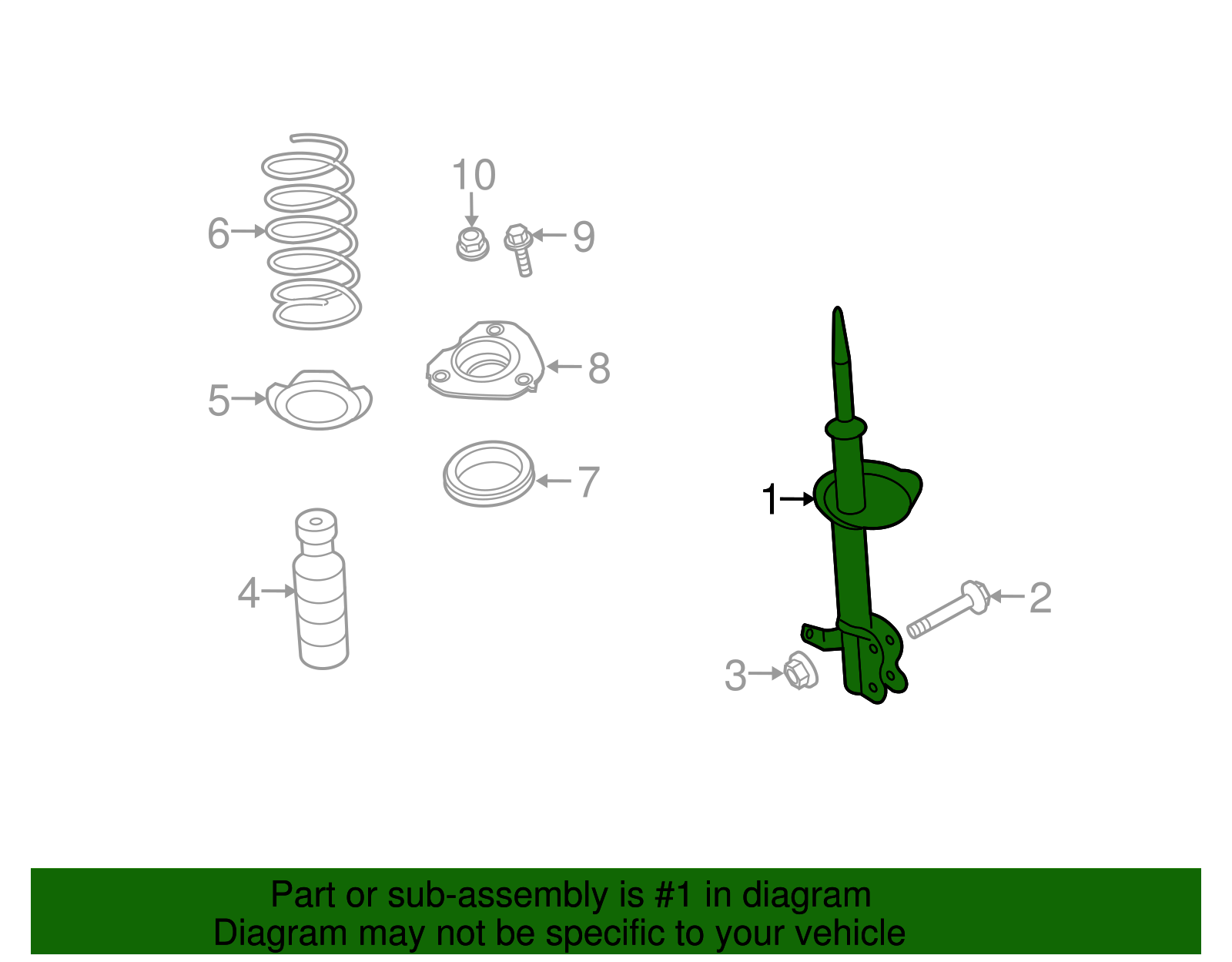 2014 Nissan Maxima Value Advantage™ COMPLETE STRUT ASSY WITH SPRING ...