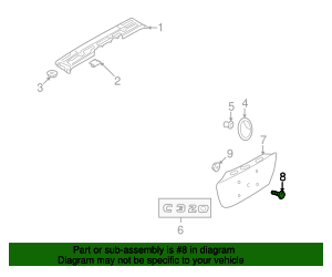 000-990-12-29 - License Plate Bracket Bolt 2002-2005 Mercedes-Benz ...