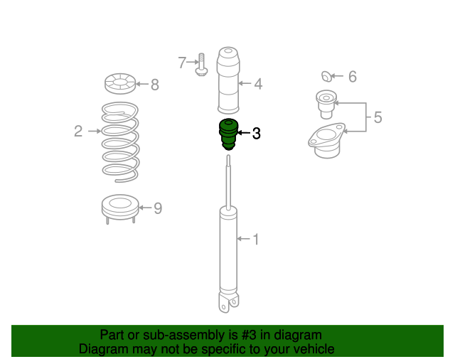 55348-3K010 - Strut Bumper 2006-2010 Kia | Kia.Parts Store