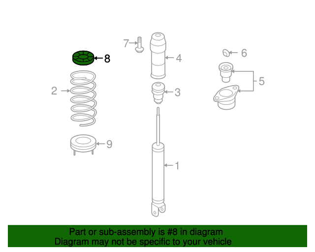 55341-2G000 - Spring Pad - 2006-2010 Kia | Kia Auto Parts