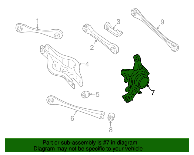 33326792516 - 2014-2021 BMW Steering Knuckle (33-32-6-792-516) | BMW of ...