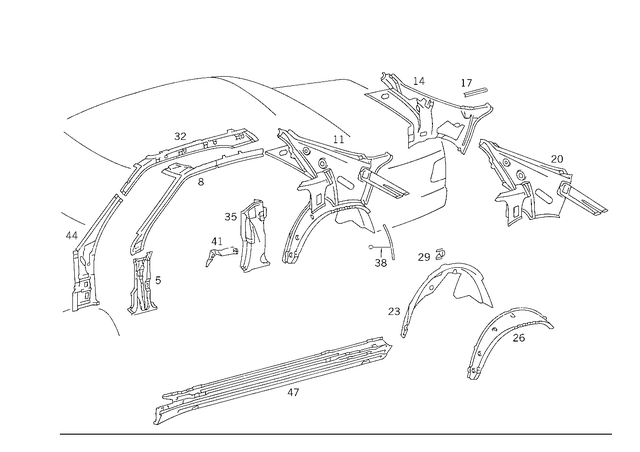 124-630-31-40 - Carrier 1988-1993 Mercedes-Benz 300CE | Mercedes-Benz ...