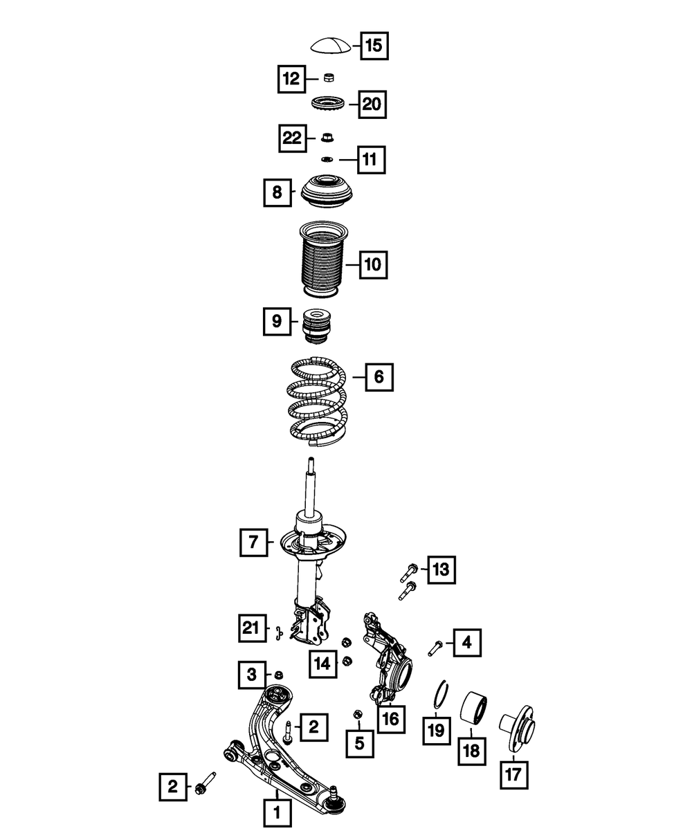 2012-2024 Fiat Hex Flange Head Bolt 6509728AA | Mopar eStore
