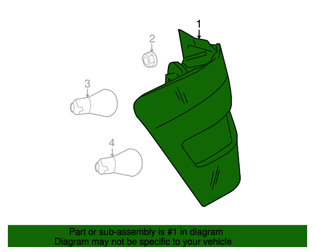 253-906-38-02-64 - Tail Lamp Assembly 2017-2019 Mercedes-Benz ...
