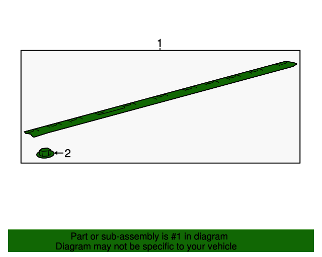 75852-02150 - Rocker Molding - 2014-2019 Toyota Corolla | OEM Genuine ...