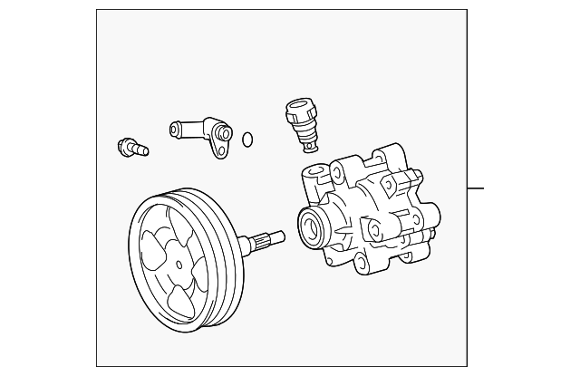 2008-2016 Lexus LX570 Power Steering Pump 44310-60490 | OEM Parts Online