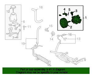 2008-2016 Lexus LX570 Power Steering Pump 44310-60490 | OEM Parts Online