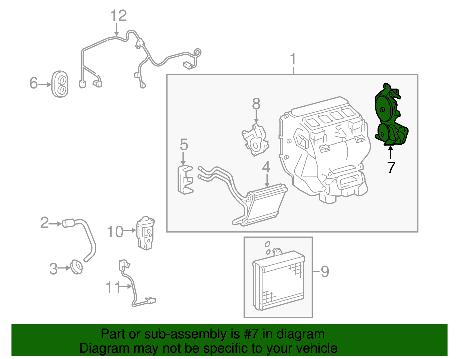2008-2012 Toyota HVAC Defrost Mode Door Actuator 87106-06250 | Toyota ...