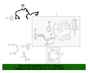 82212-07010 - HVAC System Wiring Harness - 2007-2009 Toyota Camry | OEM ...