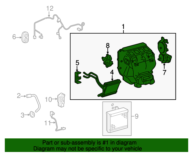 87050-06410 - AC & Heater Assembly - 2007-2011 Toyota Camry | OEM ...
